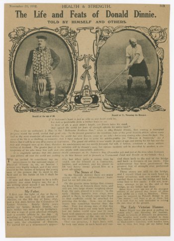 The Life and Feats of Donald Dinnie | Rogue Fitness Canada