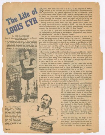 The Life of Louis Cyr Part I | Rogue Fitness Canada