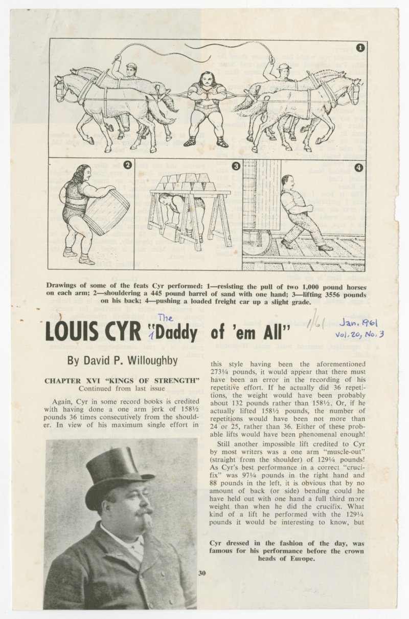 Louis Cyr Daddy of em All Part II | Rogue Fitness Canada