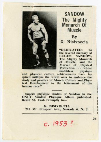 Sandow the Mighty Monarch of Muscle | Rogue Fitness Canada