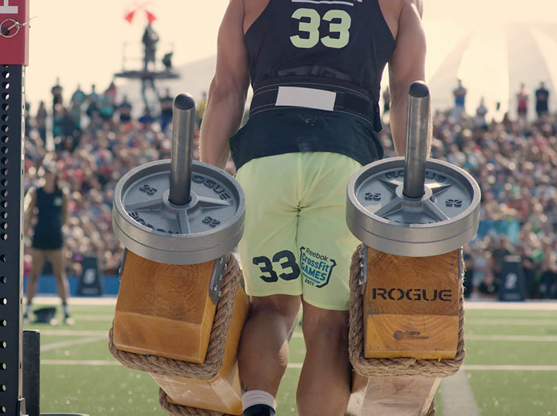 Slater Farmer Carry — The 2017 CrossFit Games / 8k | Rogue Fitness Canada