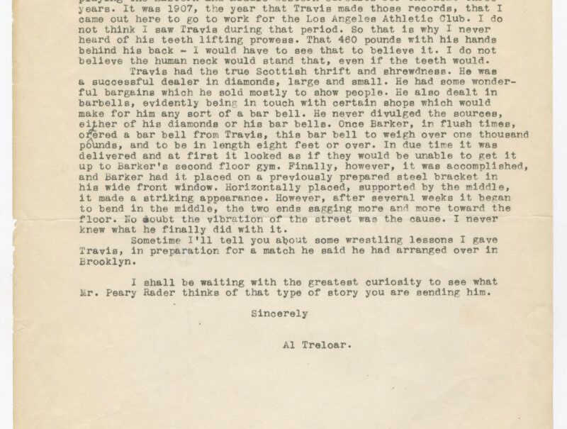 Letter from Al Treloar continued | Rogue Fitness Canada