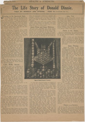 The Life Story of Donald Dinnie: told by himself and others continued ...